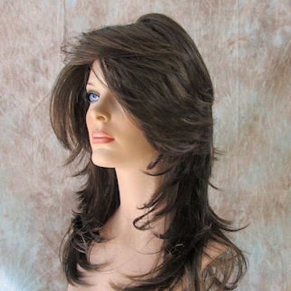 ADORA | Accessories | Tarah 8h5 Long Layers Shag Style Medium Brown Mix Adora Wigs | Poshmark